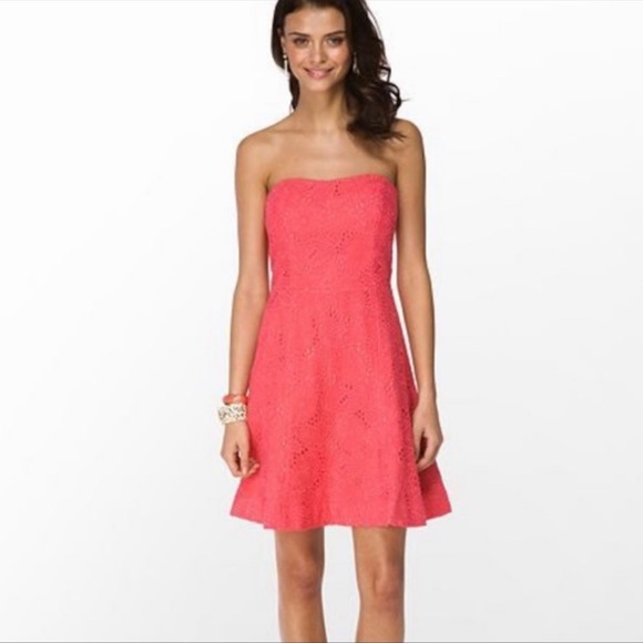 Lilly Pulitzer | Dresses | Lilly Pulitzer Island Coral Pink Vicki ...
